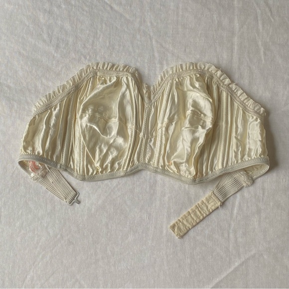 Vintage | Intimates & Sleepwear | Antique Satin Bra | Poshmark